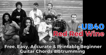 Red Red Wine Chords and Strumming UB40 - The Guitar Process